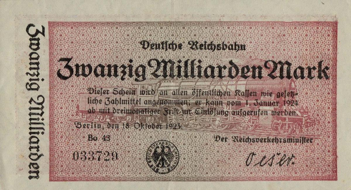 RealBanknotes.com > Germany pS1022: 20000000000 Mark from 1923