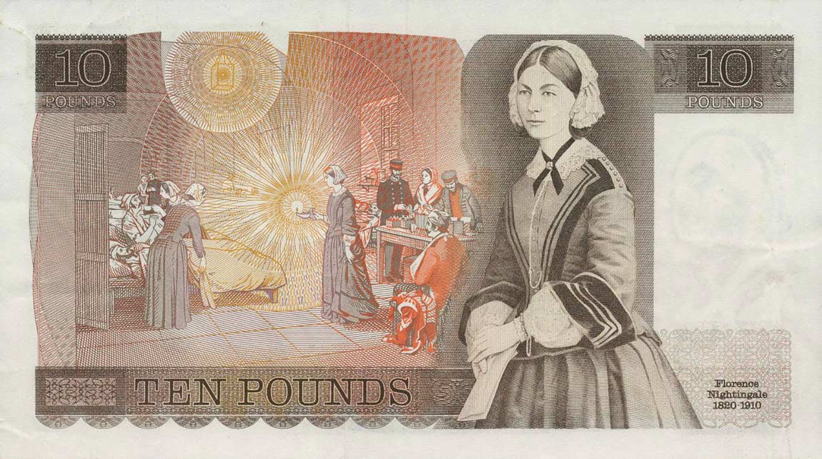 RealBanknotes.com > England p379r: 10 Pounds from 1975