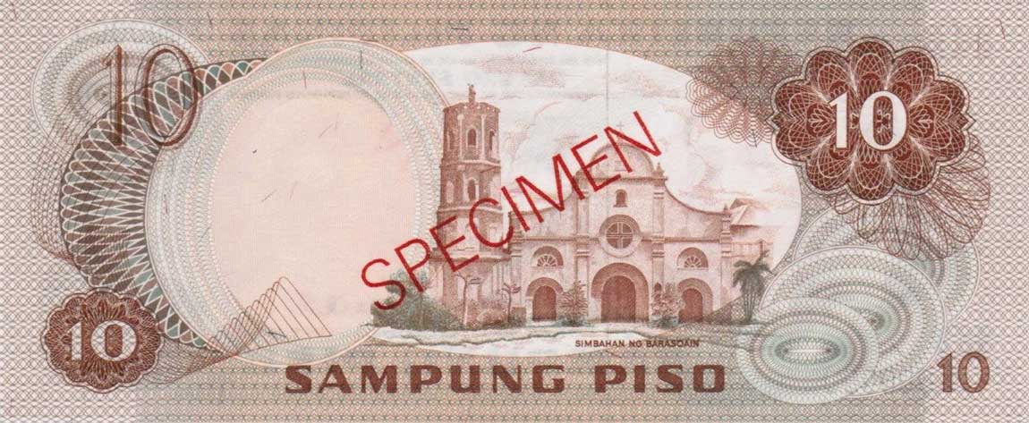 RealBanknotes.com > Philippines p144s2: 10 Piso from 1969
