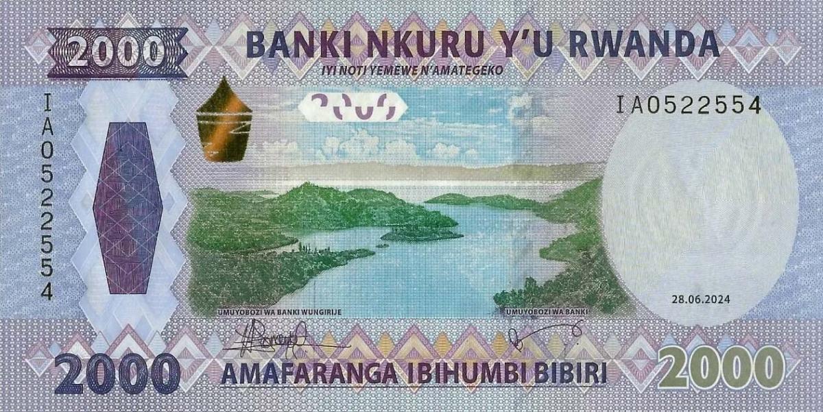 RealBanknotes.com > Rwanda p44: 2000 Francs from 2024
