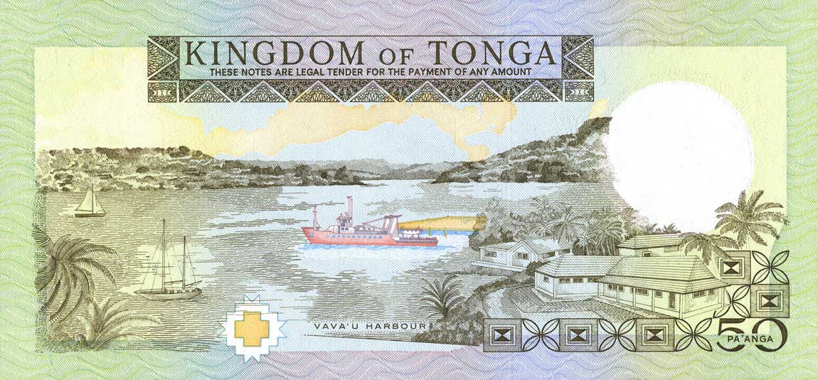 RealBanknotes.com > Tonga p24a: 50 Pa'anga from 1988