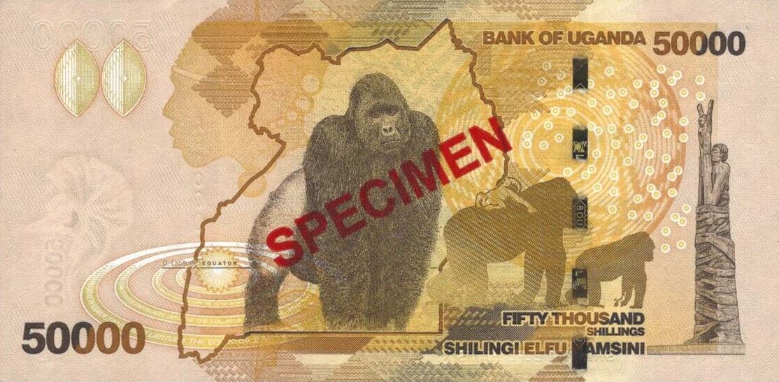 RealBanknotes.com > Uganda p54s: 50000 Shillings from 2010