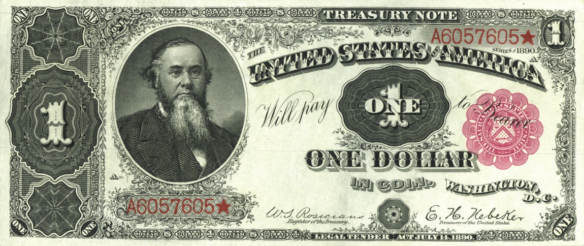 RealBanknotes.com > United States p344: 1 Dollar from 1890 RealBanknotes.com > United States p344: 1 Dollar from 1890