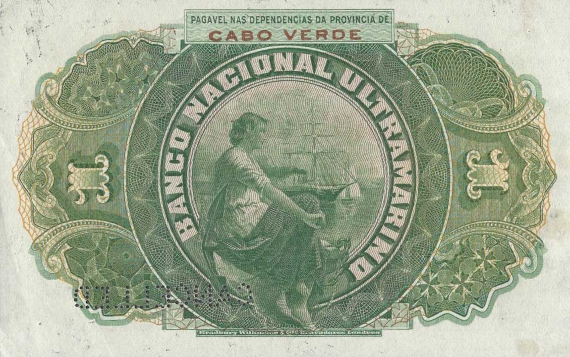 RealBanknotes.com > Cape Verde p32s: 1 Escudo from 1921
