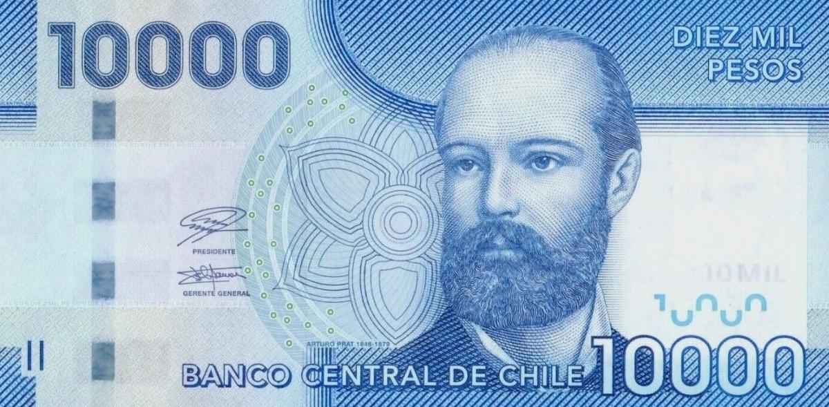 RealBanknotes.com > Chile p164j: 10000 Pesos from 2021