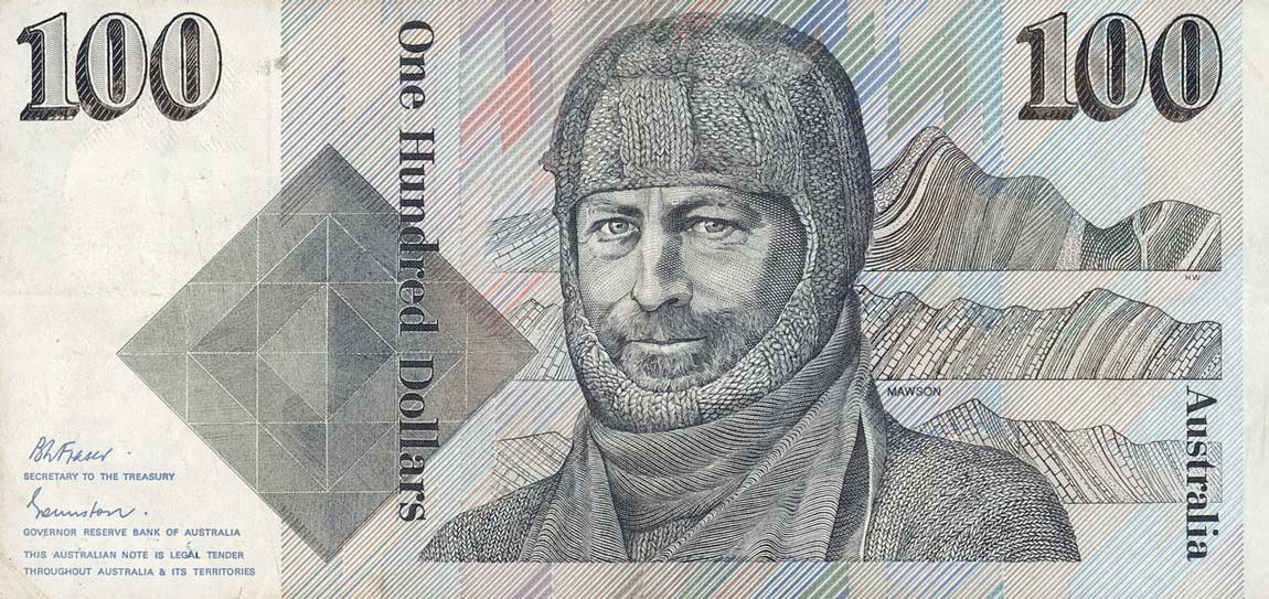 RealBanknotes.com > Australia p48b: 100 Dollars from 1984