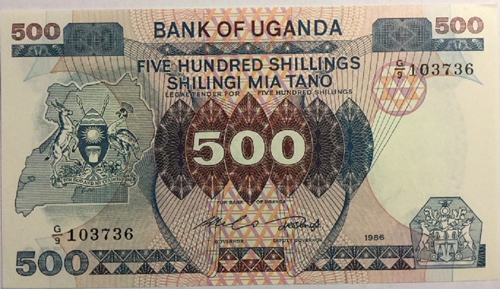 T, U & V: Paper Money from Uganda